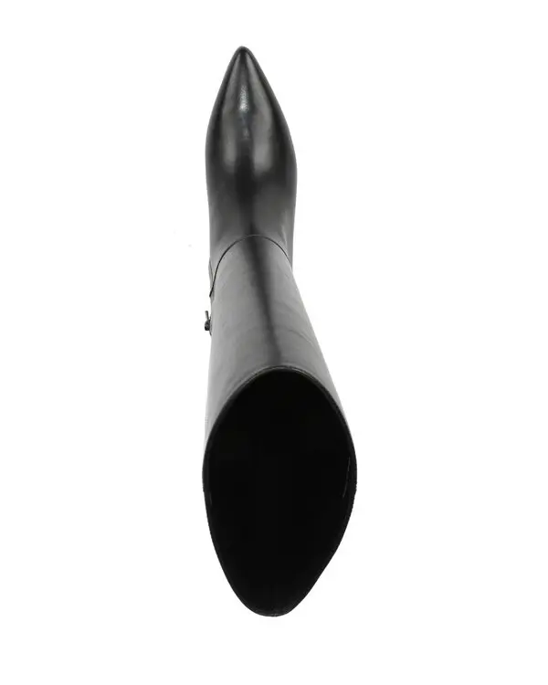 Vince Adan Leather Tall Boots - Black Leather