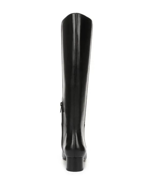 Vince Adan Leather Tall Boots - Black Leather