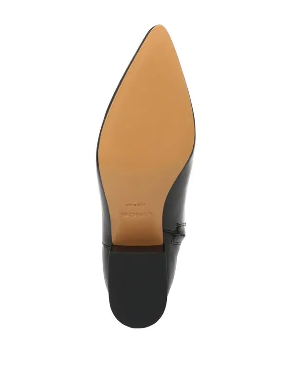 Vince Adan Leather Tall Boots - Black Leather