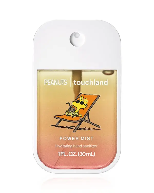 TOUCHLAND Peanuts Power Mist Hydrating Hand Sanitizer Beach Coco 1 Oz - No Color