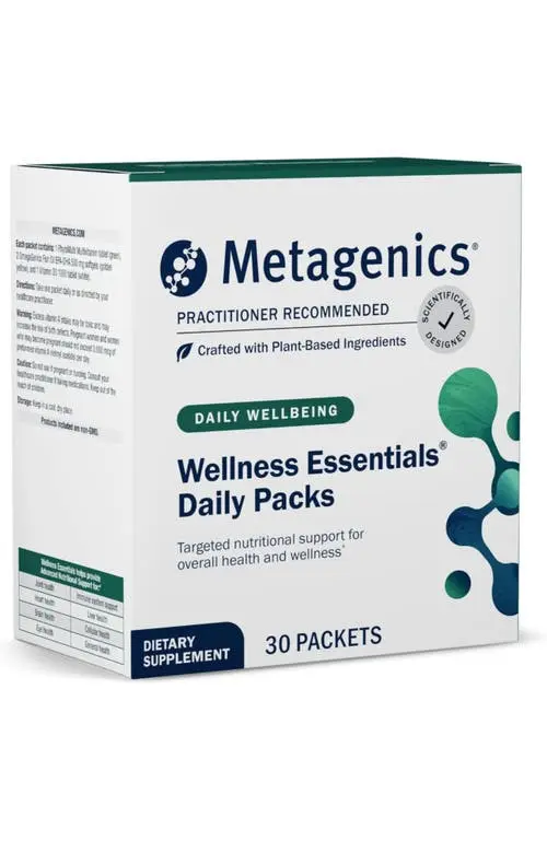 METAGENICS Wellness Essentials Daily Multivitamin And Omega-3 Supplement Packs 30 Packets - None