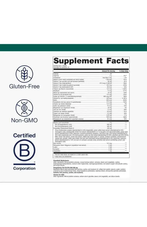 METAGENICS Wellness Essentials Daily Multivitamin And Omega-3 Supplement Packs 30 Packets