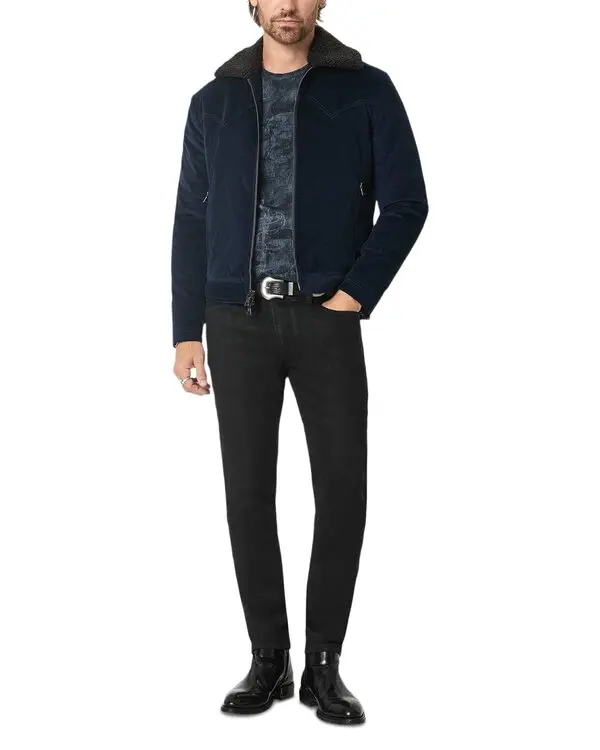John Varvatos Parson Printed Shirt - Navy