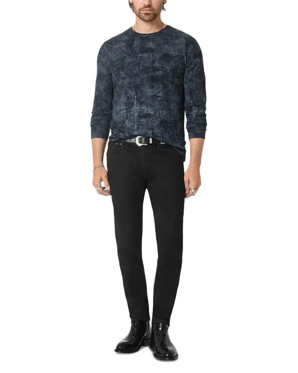 John Varvatos Parson Printed Shirt - Navy