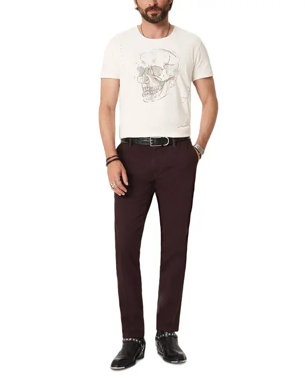 John Varvatos Raw Edge Skull Graphic T-shirt