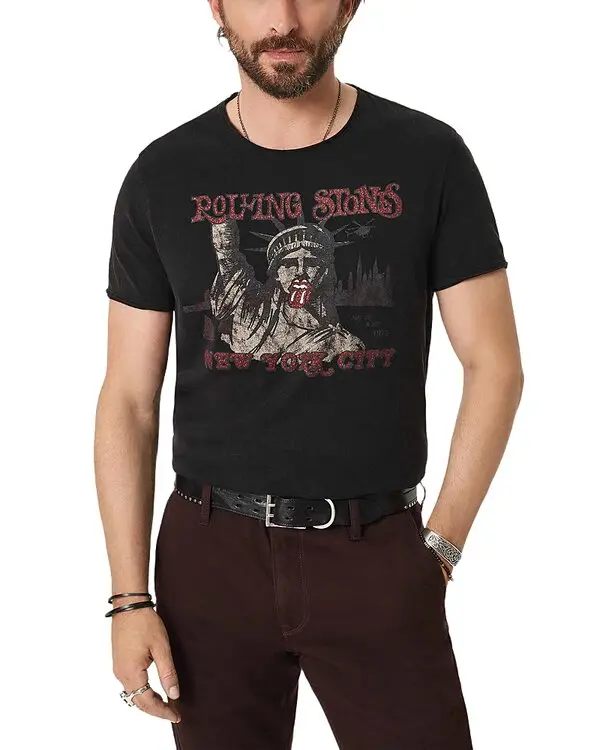 John Varvatos Raw Edge Rolling Stones Liberty Graphic T-shirt