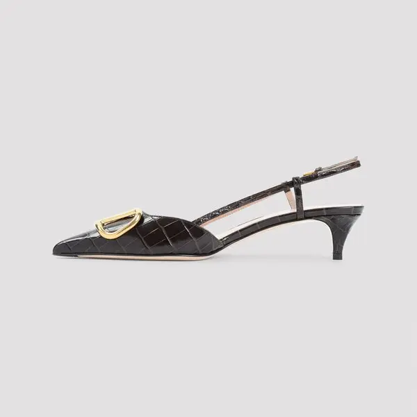 Valentino Garavani Vlogo Signature Slingback - Brown