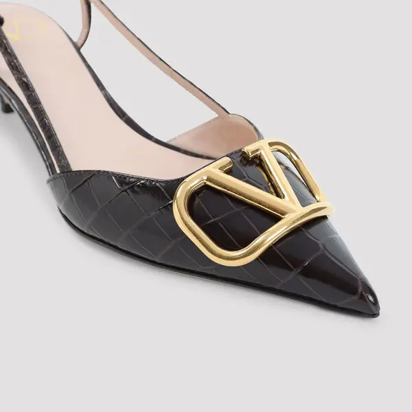 Valentino Garavani Vlogo Signature Slingback - Brown