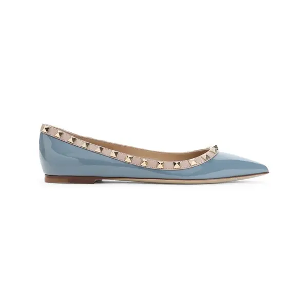 Valentino Garavani Patent Ballerina - Gray