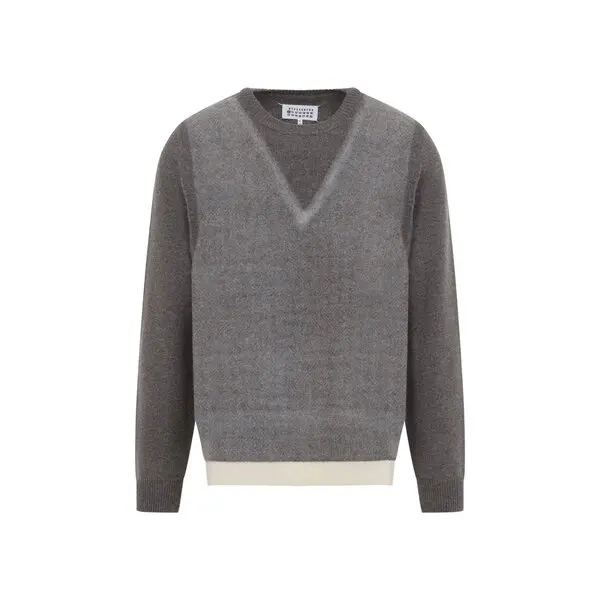 MAISON MARGIELA Fused Knit V-neck Sweater