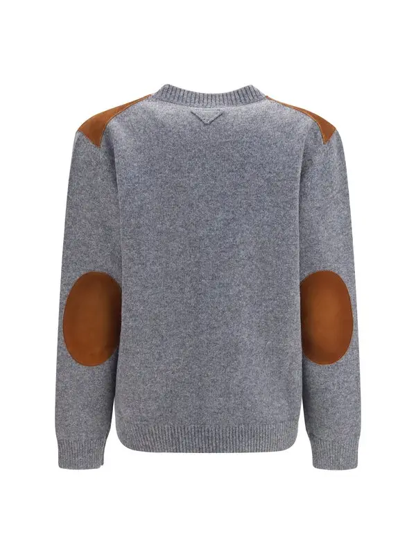 Prada Suede And Wool Cardigan
