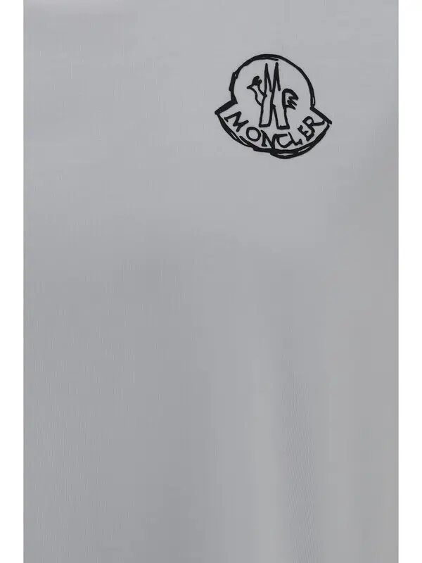 Moncler Logo Patch Cotton Jersey T-shirt