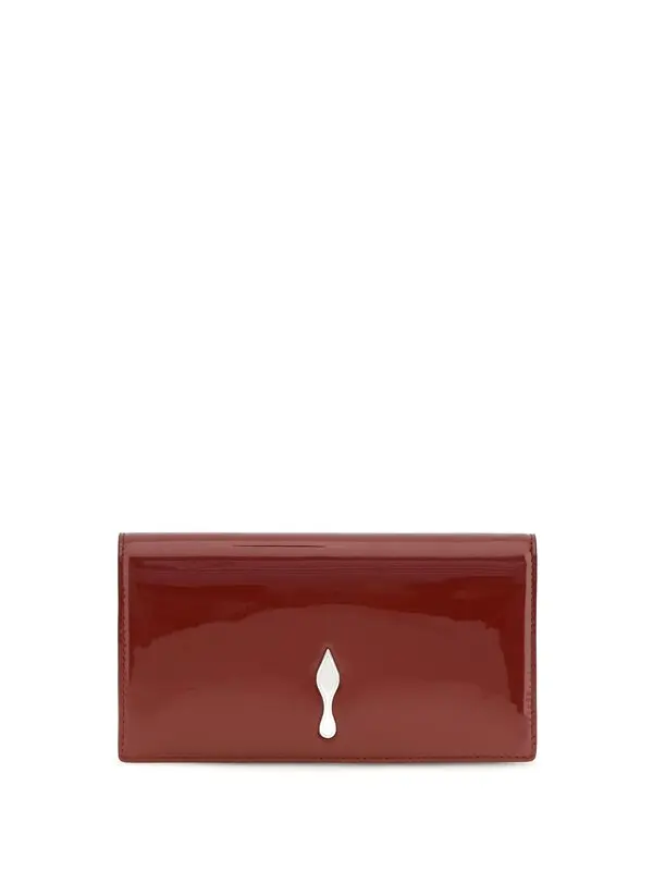 CHRISTIAN LOUBOUTIN Bettina Clutch Patent - Red