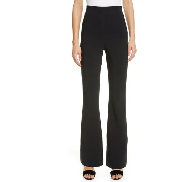 Chiara Boni La Petite Robe High-waisted Flare Leg Pants - Black