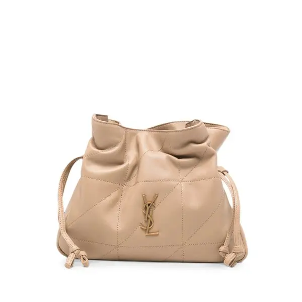 Saint Laurent Neutrals Shoulder Bags - Cream