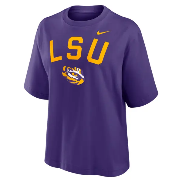 Nike Lsu Arch Over Logo T-shirt - Purple