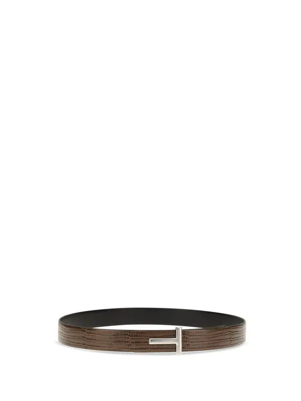 TOM FORD Reversible T Icon Belt