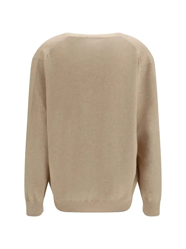 Malo V-neck Sweater - Cream