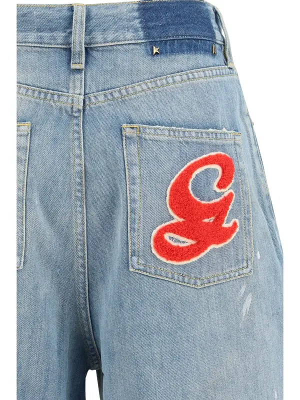 GOLDEN GOOSE Embroidered Logo Denim Jeans