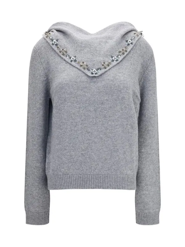 Prada Sweater With Integrated Scarf