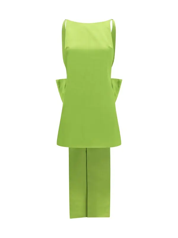 SELF-PORTRAIT Satin Bow Mini Dress