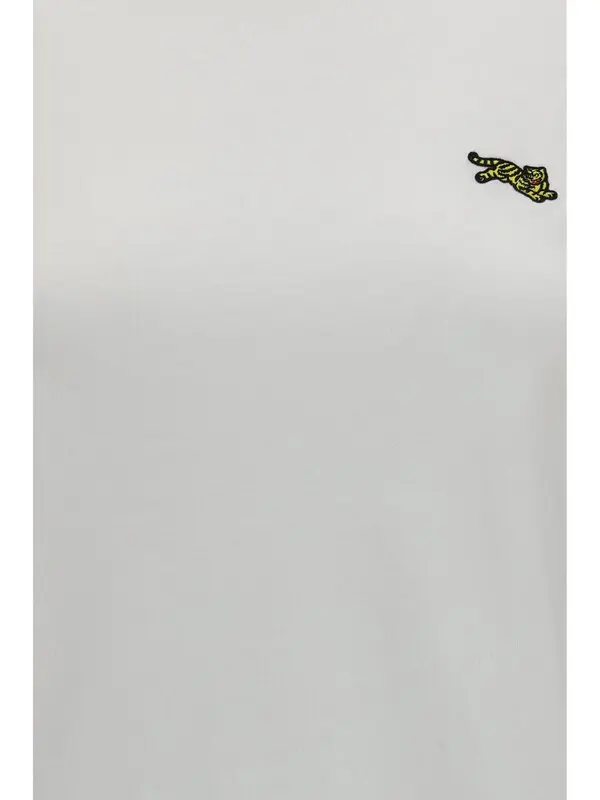 Kenzo Jumping Tiger Embroidered Cotton T-shirt