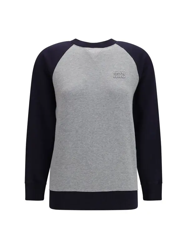 Miu Miu Bicolor Crewneck Sweatshirt