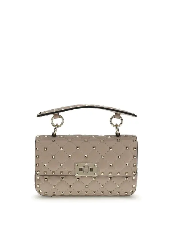 Valentino Garavani Small Rockstud Spike Shoulder Bag - Cream