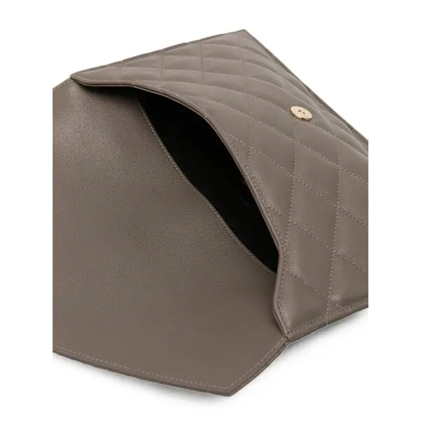 Saint Laurent Quilted Leather Clutch
