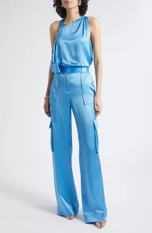 Ramy Brook Danielle One-shouldered Satin Top