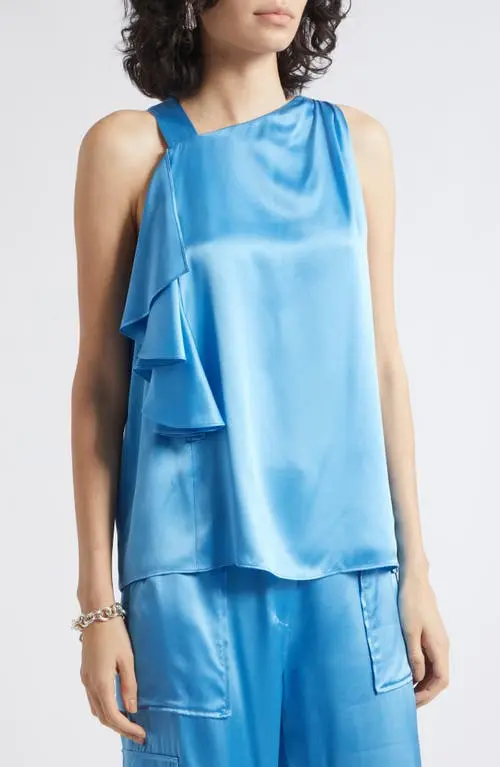 Ramy Brook Danielle One-shouldered Satin Top