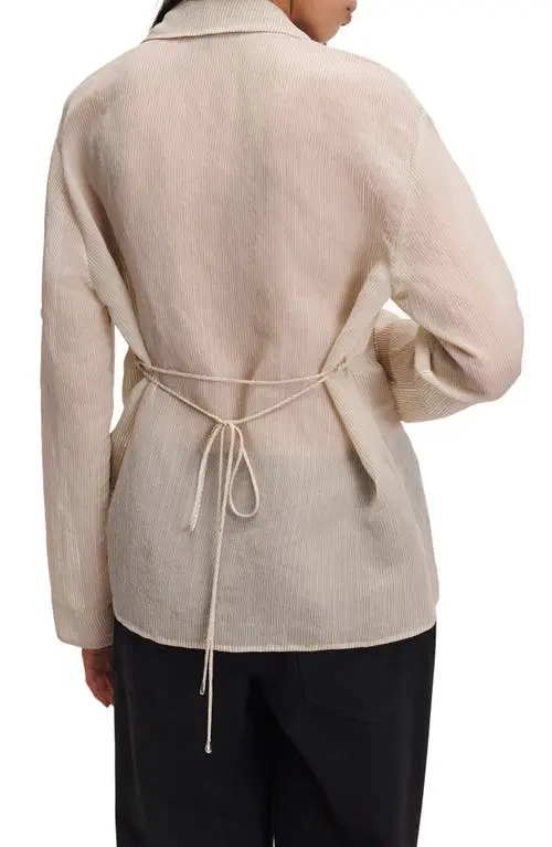 Rag & Bone Sonny Striped Tie Waist Shirt