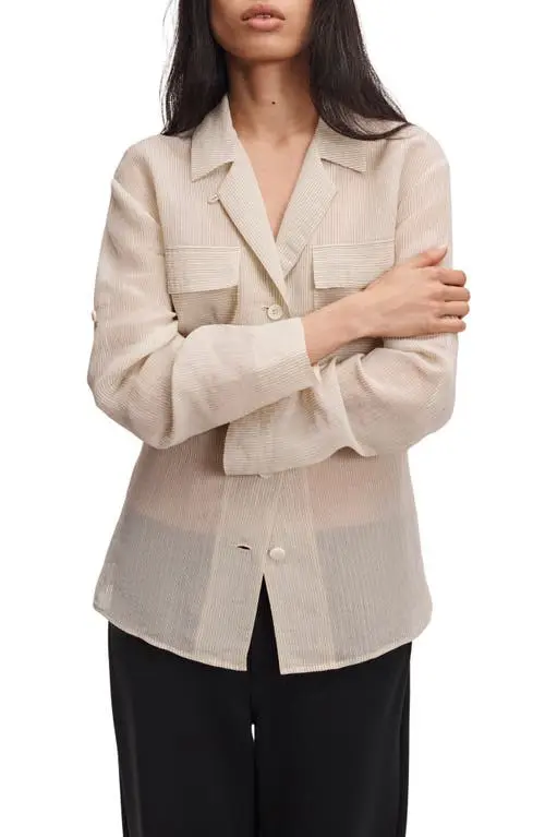 Rag & Bone Sonny Striped Tie Waist Shirt