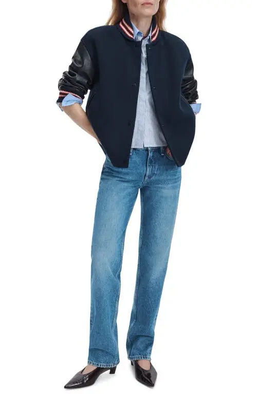 Rag & Bone Harlow Low Rise Full Slim Straight Jeans