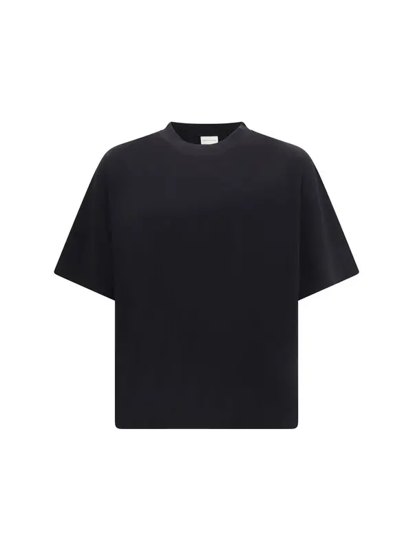 Dries Van Noten Monochrome Cotton T-shirt - Black