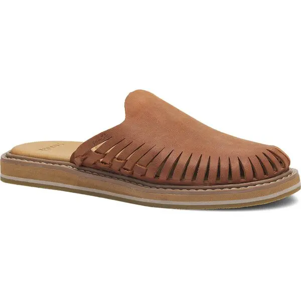 Sanuk You Got My Back Woven Leather Mule - Chestnut