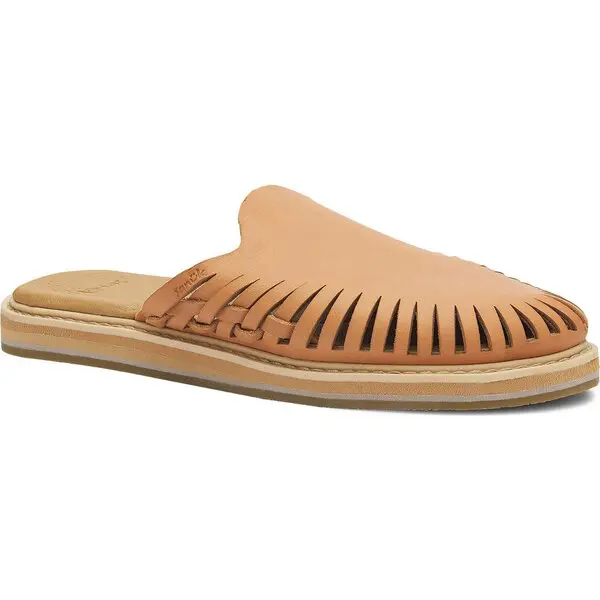 Sanuk You Got My Back Woven Leather Mule - Tan