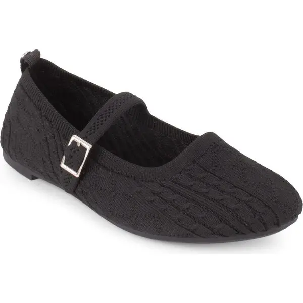 Tahari Montpellier Mary Jane Flat - Black