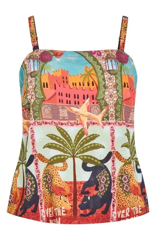 City Chic Capri Print Cami