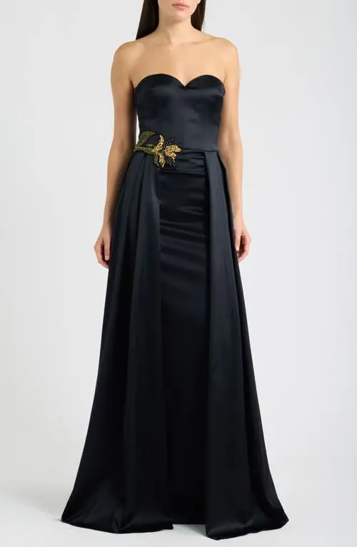 Chiara Boni La Petite Robe Lucyla Embellished Strapless Gown