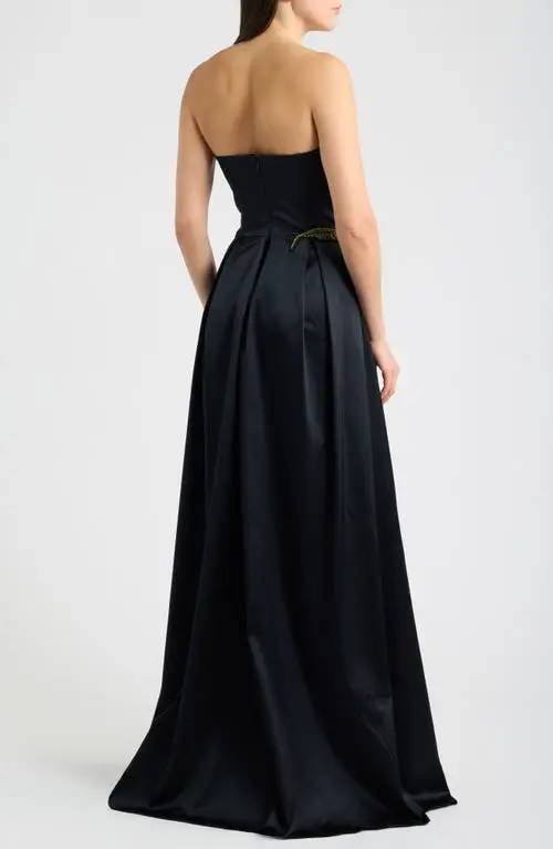 Chiara Boni La Petite Robe Lucyla Embellished Strapless Gown