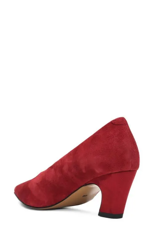 KENNETH COLE Ophelia Pointed Toe Pump - Red Suede
