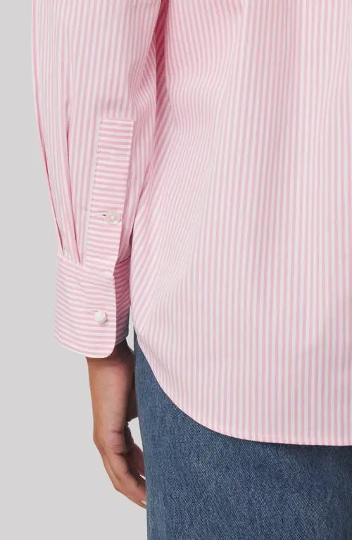 WILLIAMS ATHLETIC CLUB Savannah Striped Button-up Shirt - Pink Stripe