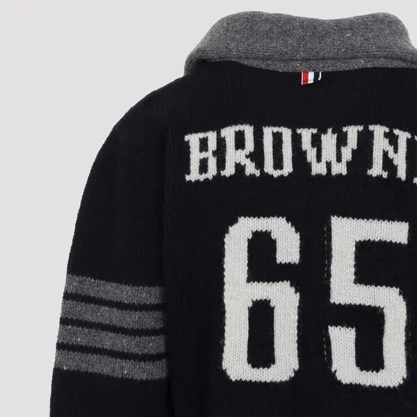 Thom Browne 65 Jersey Collar Cardigan - Blue