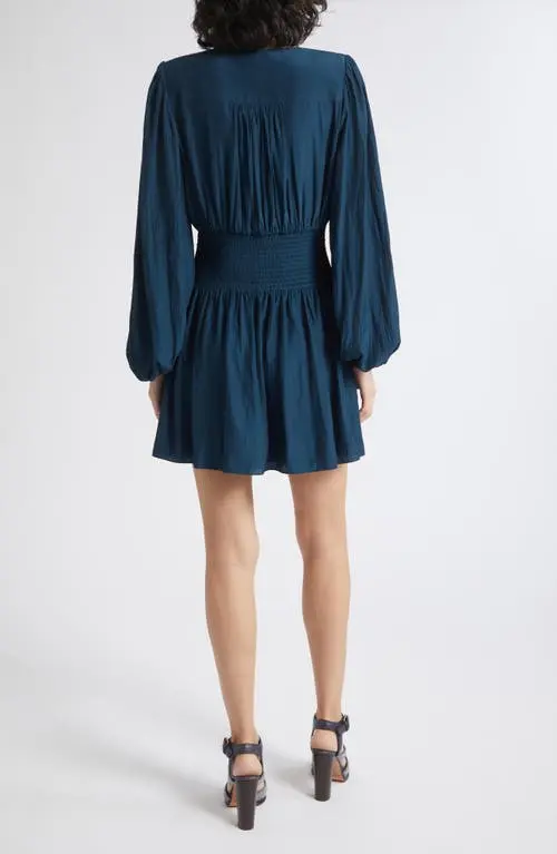 Ramy Brook Jules Pintuck Long Sleeve Dress