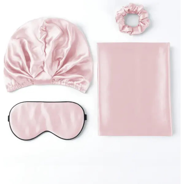 SILKSILKY 4-piece Mulberry Silk Set - Pink