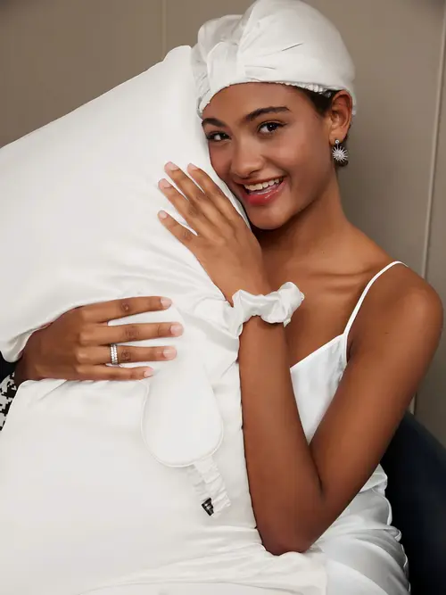 SILKSILKY 4-piece Mulberry Silk Set - White