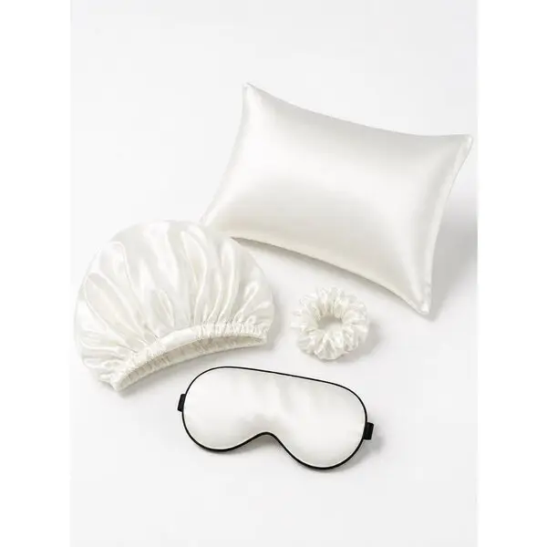 SILKSILKY 4-piece Mulberry Silk Set - White