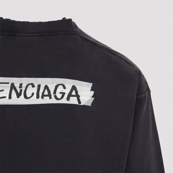 Balenciaga L/s Large T-shirt - Black