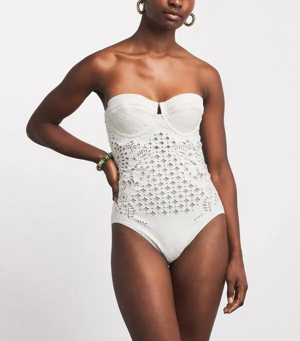 Zimmermann Indra Strapless Swimsuit